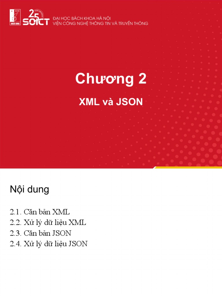 Ch02. XML Và Json | PDF