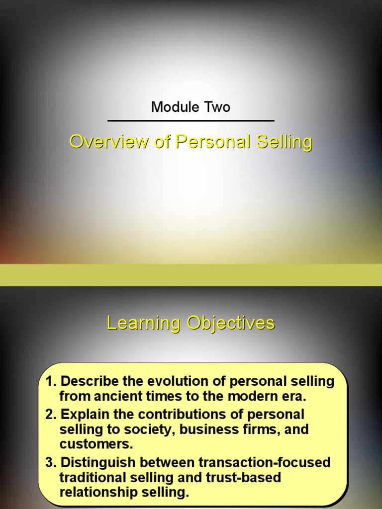 6e SM Module02 | PDF | Sales | Psychological Concepts