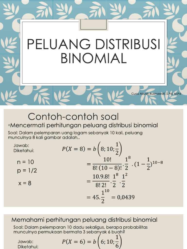 Peluang Distribusi Binomial | PDF