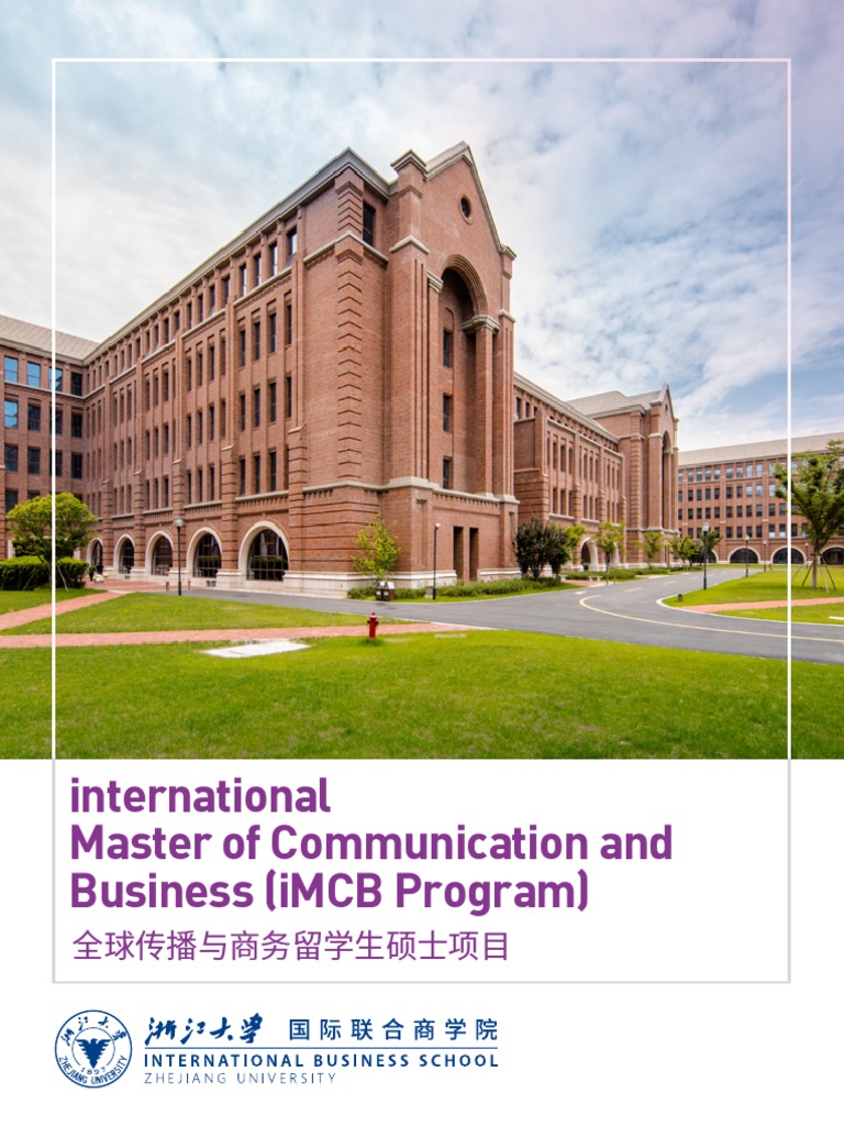 iMCB Program at Zhejiang University | PDF | Cross Cultural ...