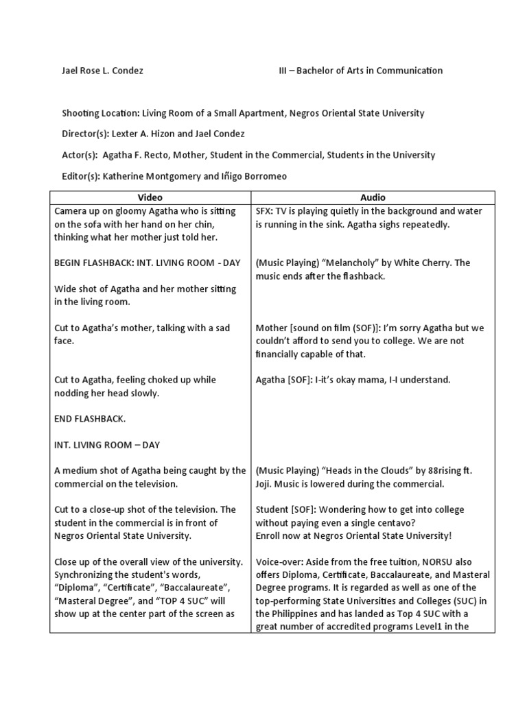 Technical Script | PDF | Educational Stages | Academia