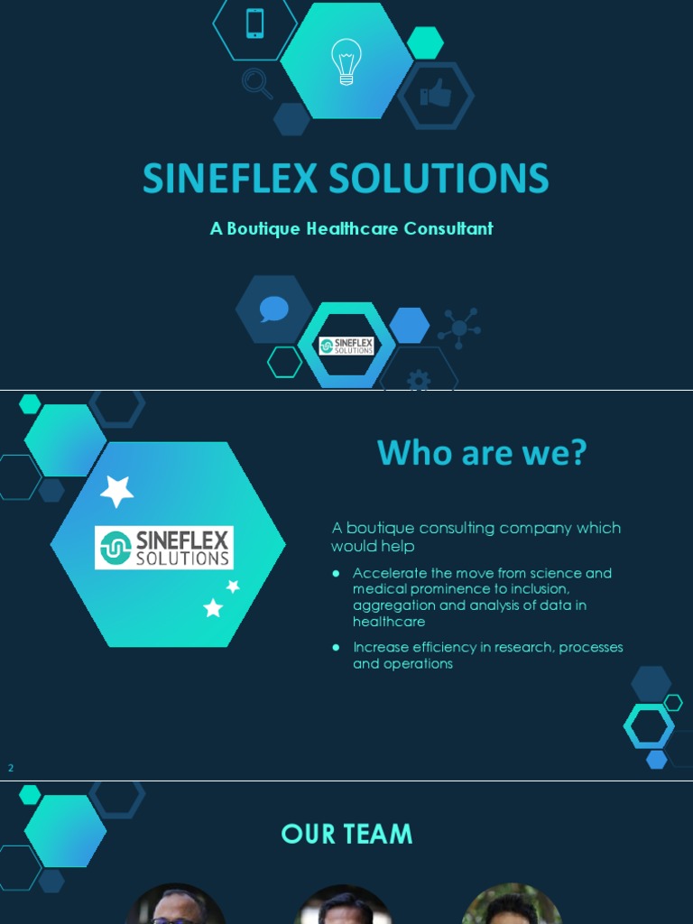 Sineflex Solutions: A Boutique Healthcare Consultant | PDF | Analytics | Health Care