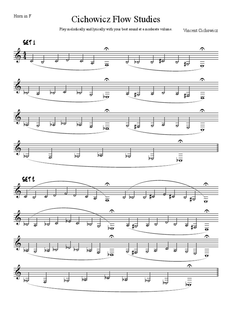 Cichowicz Flow Studies - Horn in F | PDF