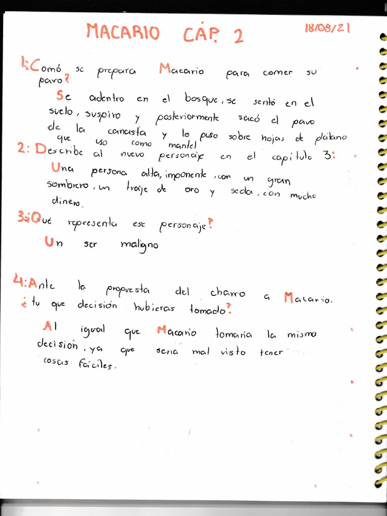 Macario Capítulo 2 | PDF
