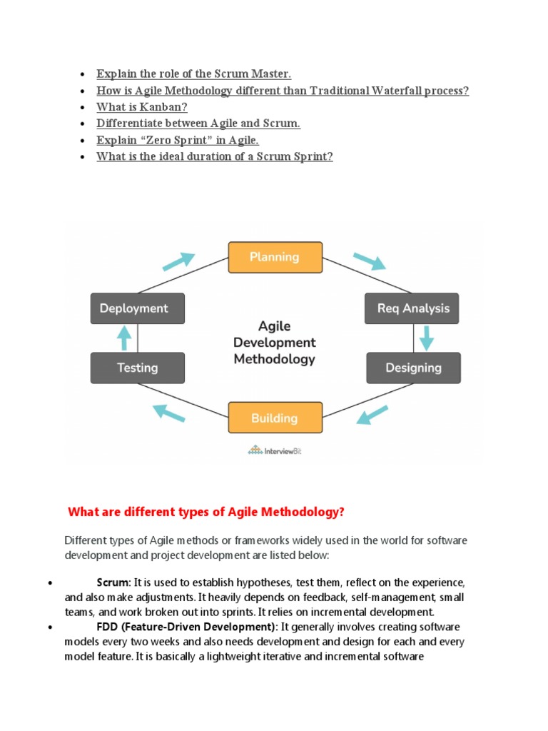 What Are Different Types of Agile Methodology? | PDF | Agile Software ...