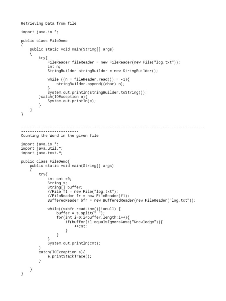 Handson - File Handling and Multithreading | Download Free PDF | String ...