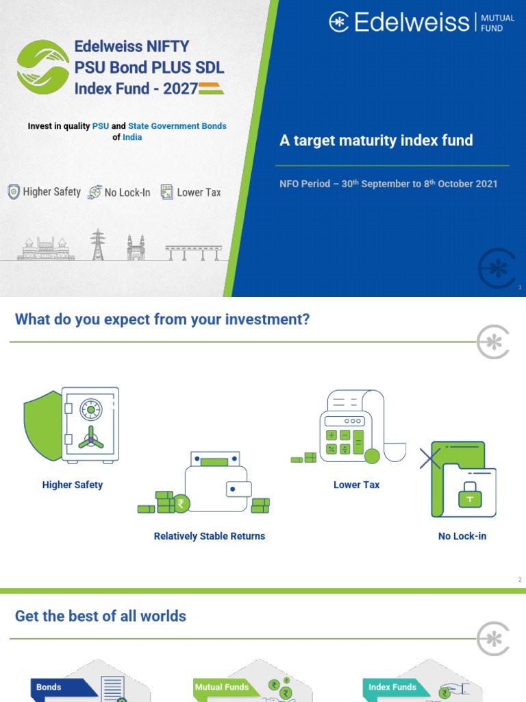 Invest in Edelweiss PSU Bond Index Fund | PDF | Bonds (Finance) | Stock ...