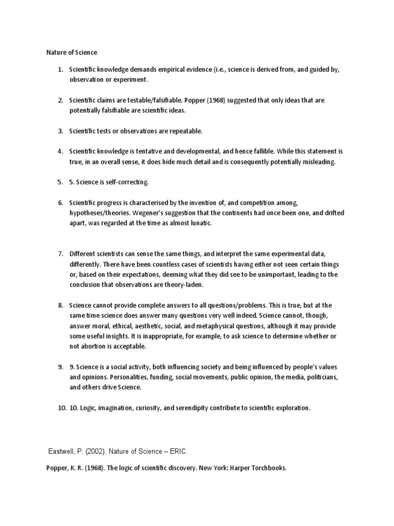 Nature of Science | PDF