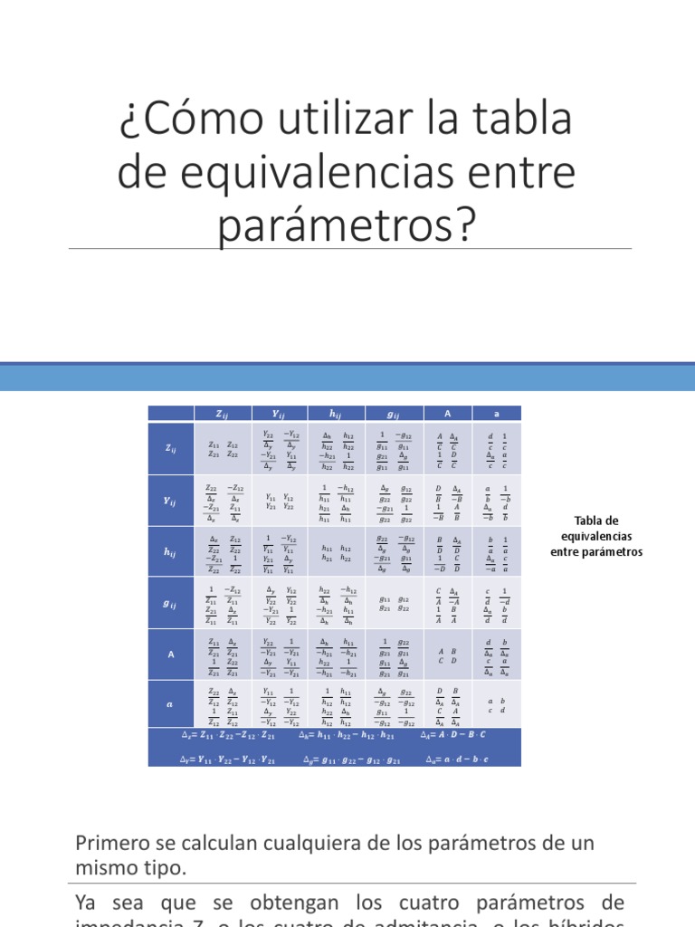 Cómo Utilizar La Tabla de Equivalencias | PDF | Matemáticas