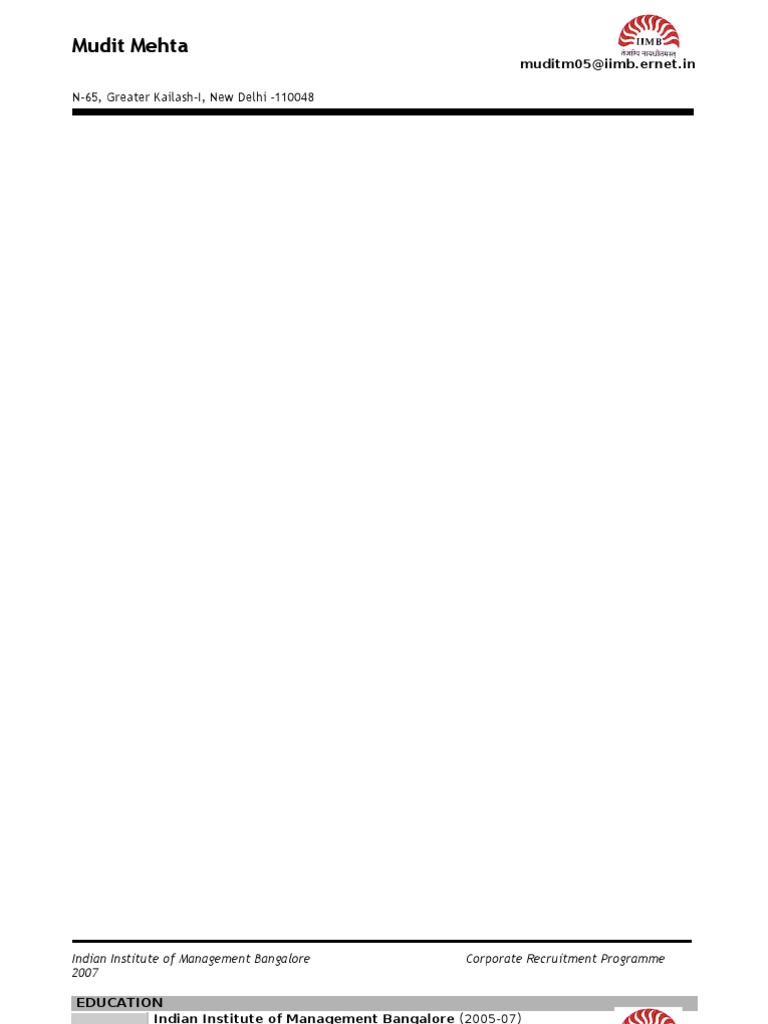 Mudit Mehta Final CV | PDF | Derivative (Finance) | Financial Markets