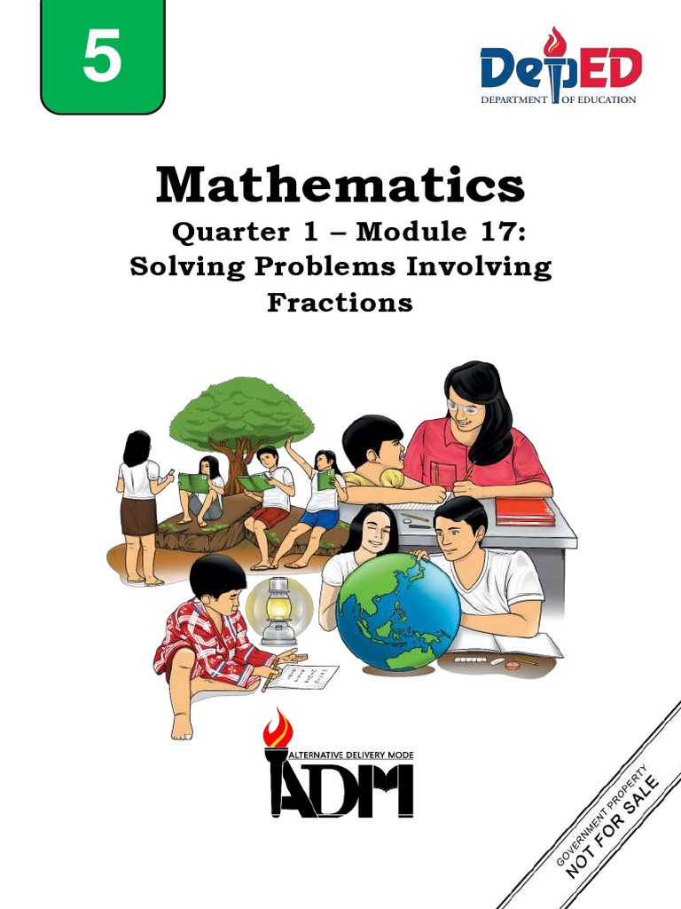 Math5 - q1 - Mod17 - Solving Problems Involving Fractions | PDF ...