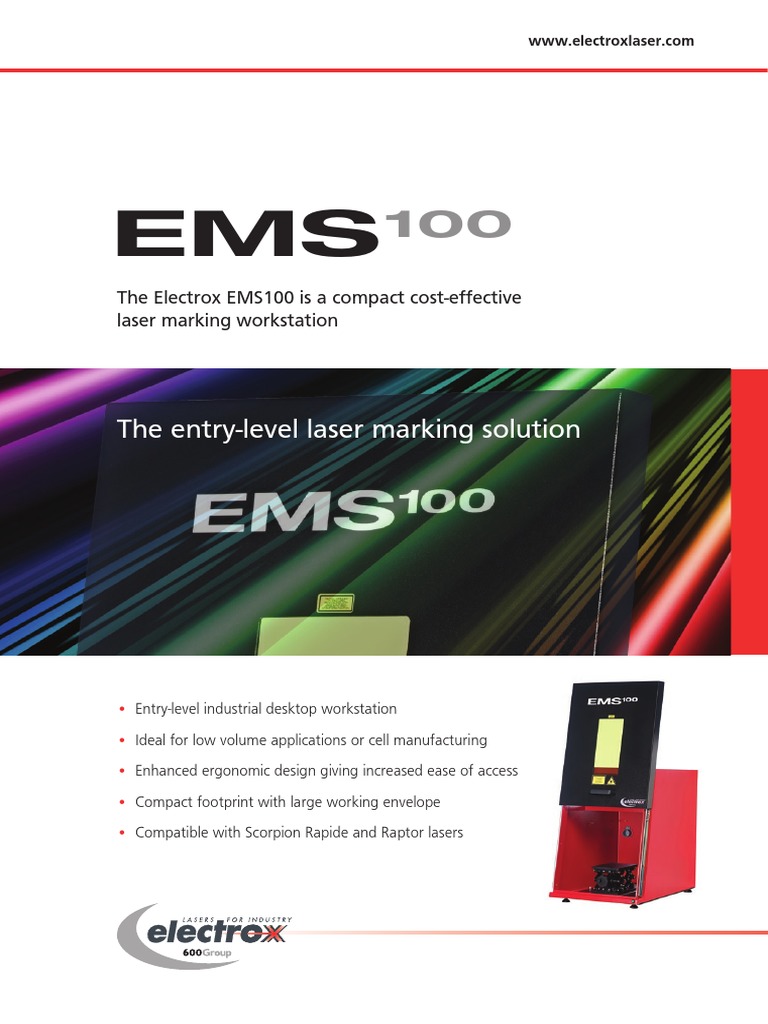 EMS100 Data Sheet 2pp Apr2014 | PDF | Equipment | Optics