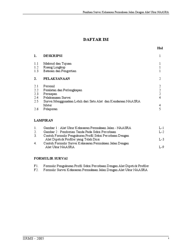 Panduan Survei Kekasaran Jalan NAASRA | PDF | Sains & Matematika | Komputer