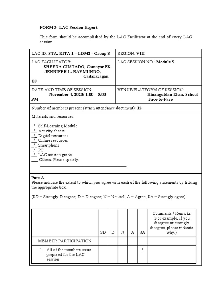 Lac Session Report Module-5 | PDF | Pedagogy | Teaching