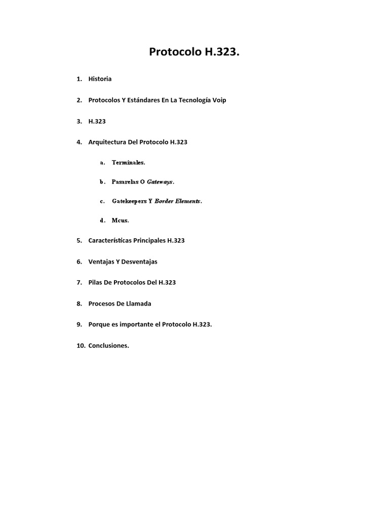 Protocolo H 323 | PDF