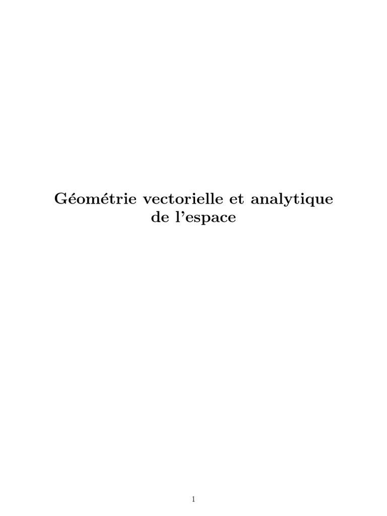 Geom Vect 3D MAT c3 | PDF | Espace vectoriel | Base (algèbre linéaire)