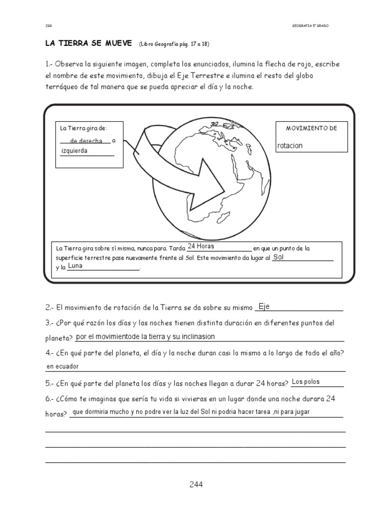 Rotación y Traslación de La Tierra | PDF | Tierra | Luna