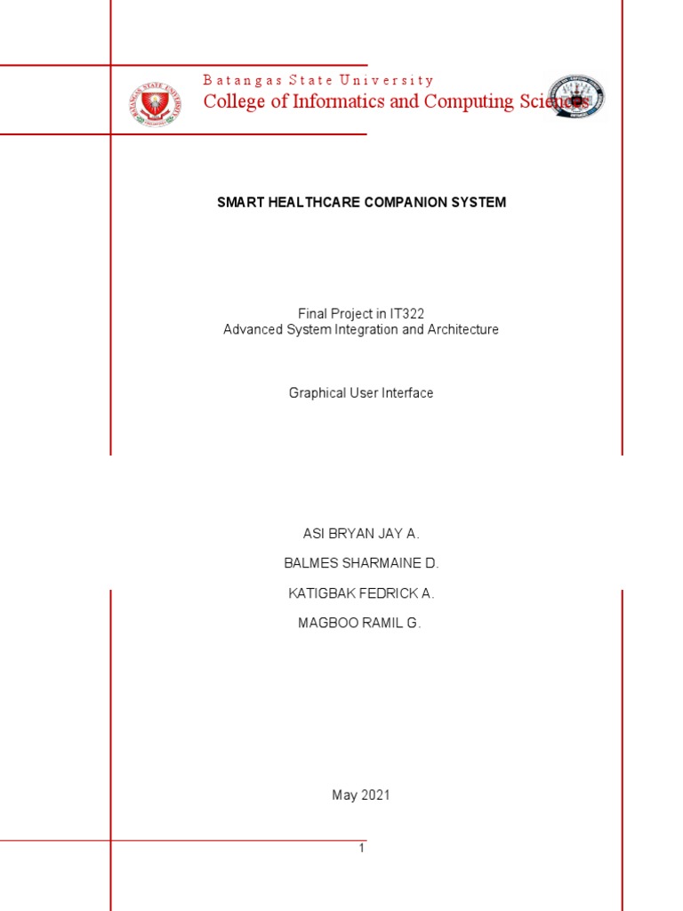 Smart Healthcare Companion System Documentation | PDF | Health Care ...