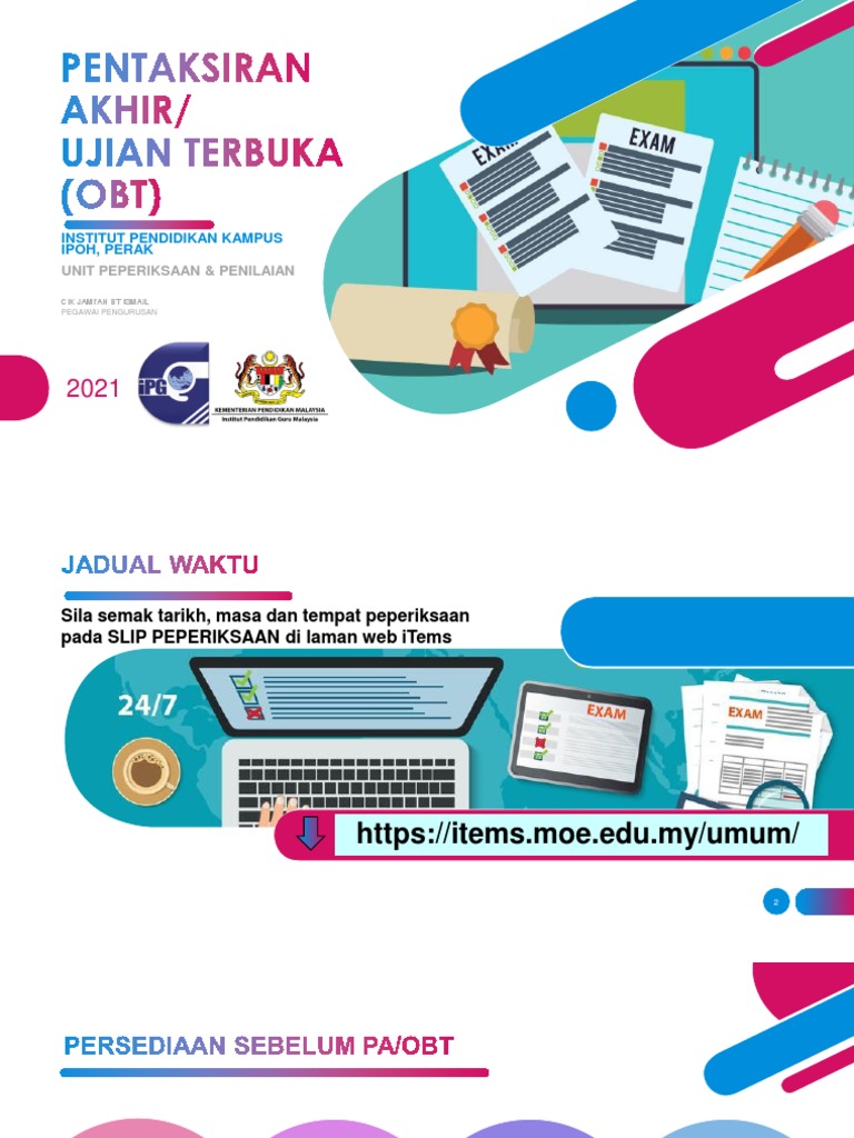Taklimat OBT Pelajar | PDF Taklimat OBT Pelajar | PDF