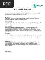 HSE Policy Statement A4 ENGLISH Web | PDF | Safety | Supply Chain