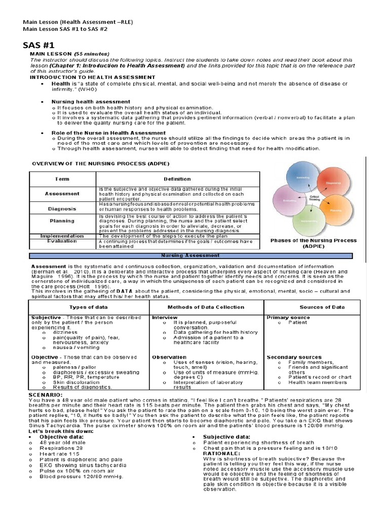 Main Lesson Sas 1 2 Ha Rle | PDF