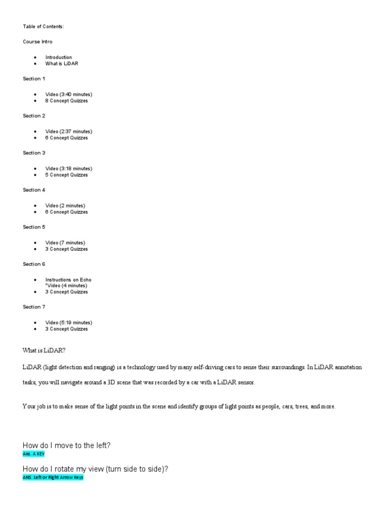 Introduction To Lidar Task | PDF | Lidar | Computing