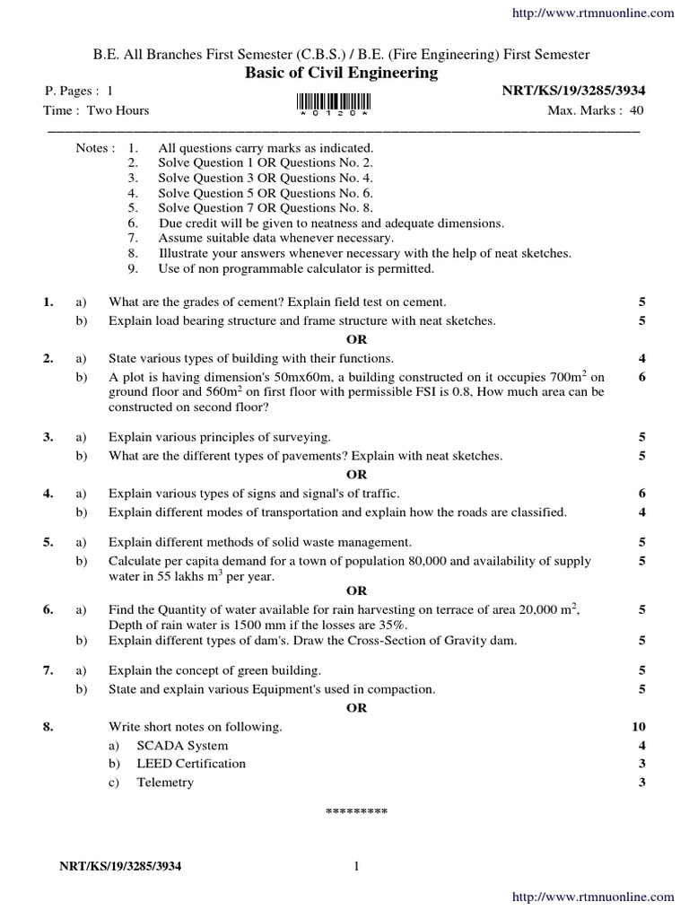 Basic Civil Engineering Concepts | PDF