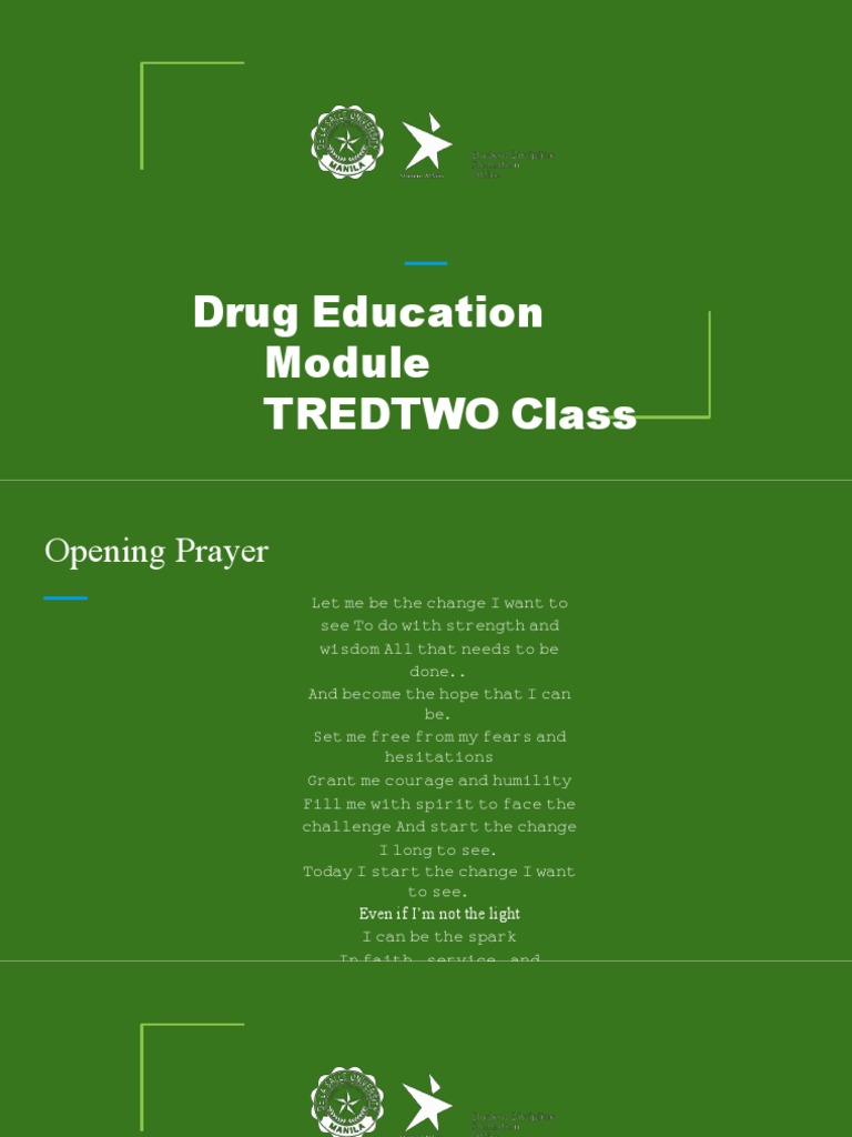 Drug Education Module Overview | PDF | Drug Rehabilitation | Substance ...