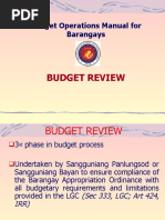 Barangay Budget Operations Guide | PDF | Taxes | Hospital