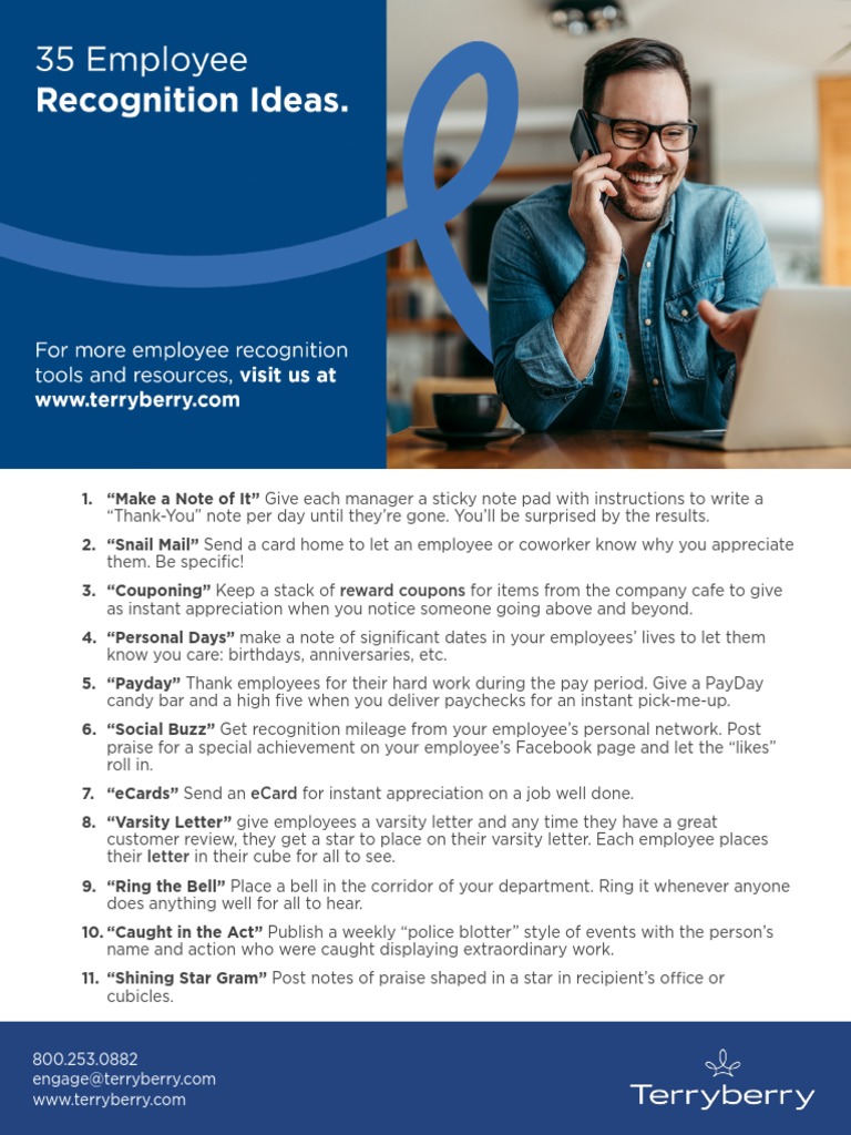 35 Creative Employee Recognition Ideas | PDF