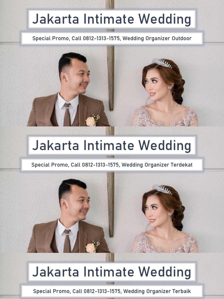 1 Jakarta Intimate Wedding, Special Promo, Call 0812-1313-1575, Wedding Organizer Outdoor ...