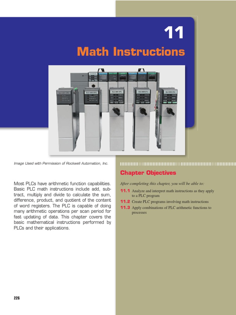 ch-11 - Math Functions | PDF | Programmable Logic Controller | Binary Coded Decimal
