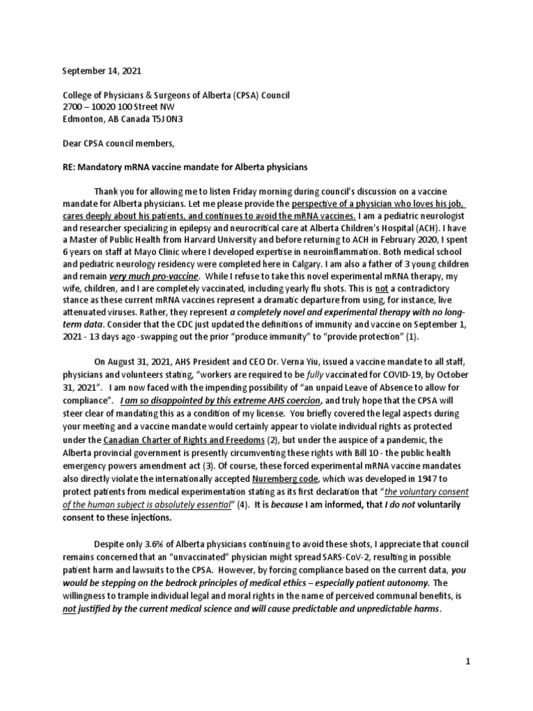 Sep 15 Final Cpsa Letter | Download Free PDF | Virus | Vaccines