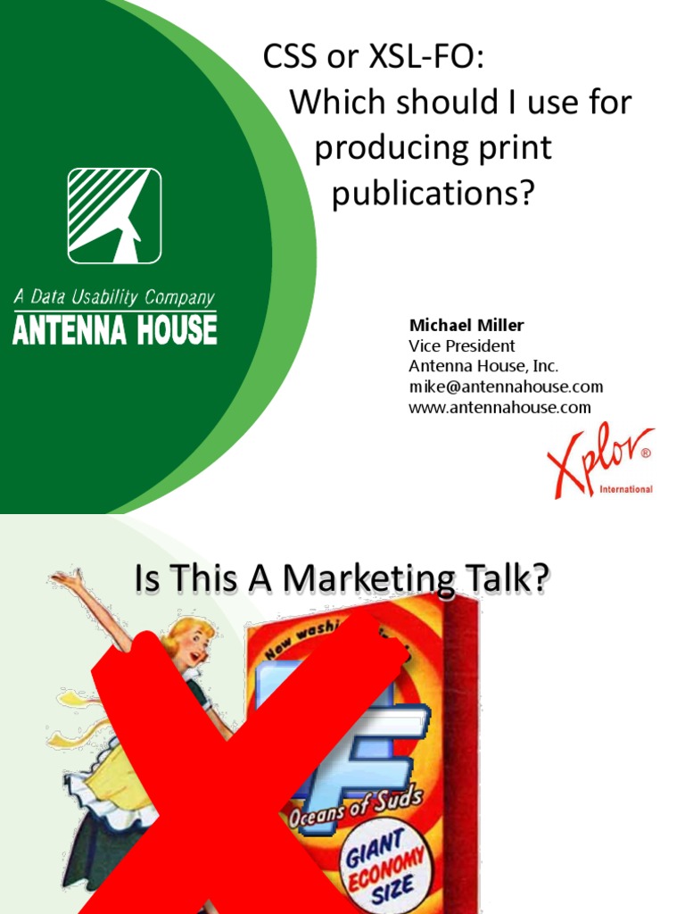 Css or Xsl-Fo: Which Should I Use For Producing Print Publications? | PDF | Xslt | Markup Language