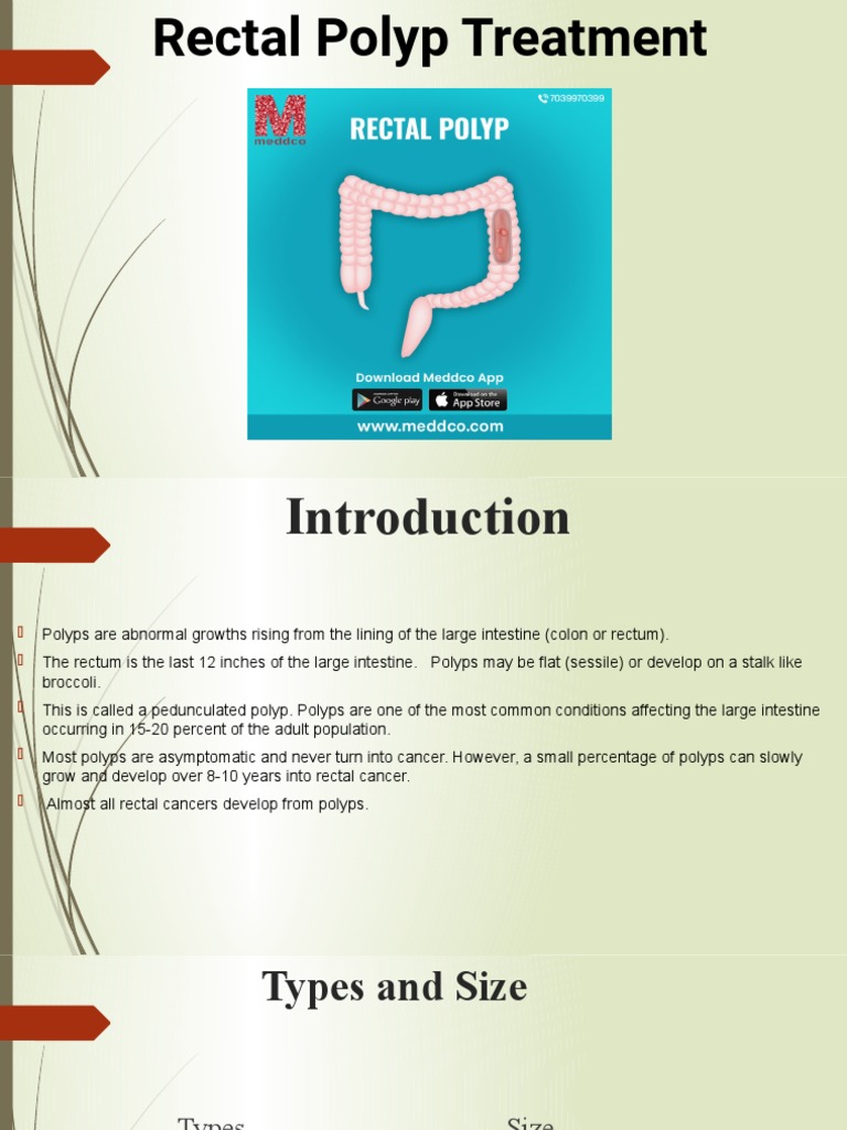 Rectal Polyp Treatment-Meddco | PDF | Rectum | Colorectal Cancer