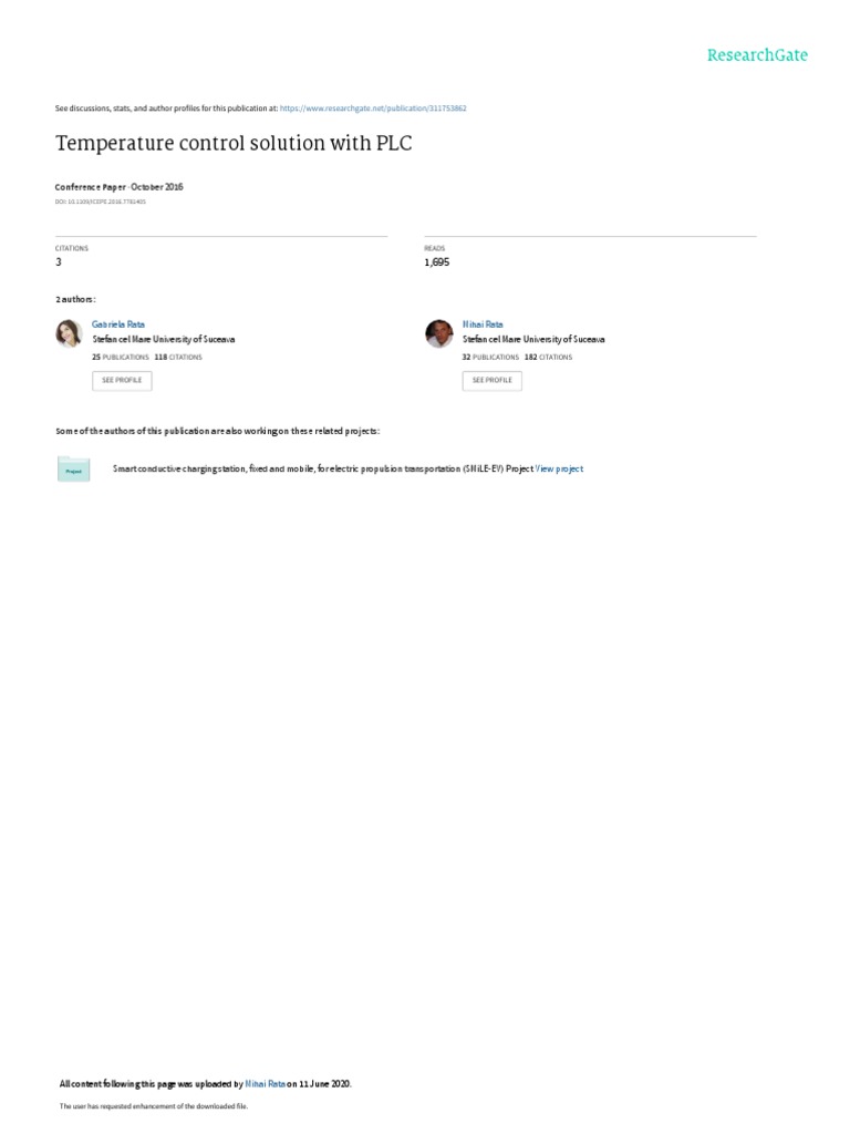 Temperature Control Solution With PLC: October 2016 | PDF ...
