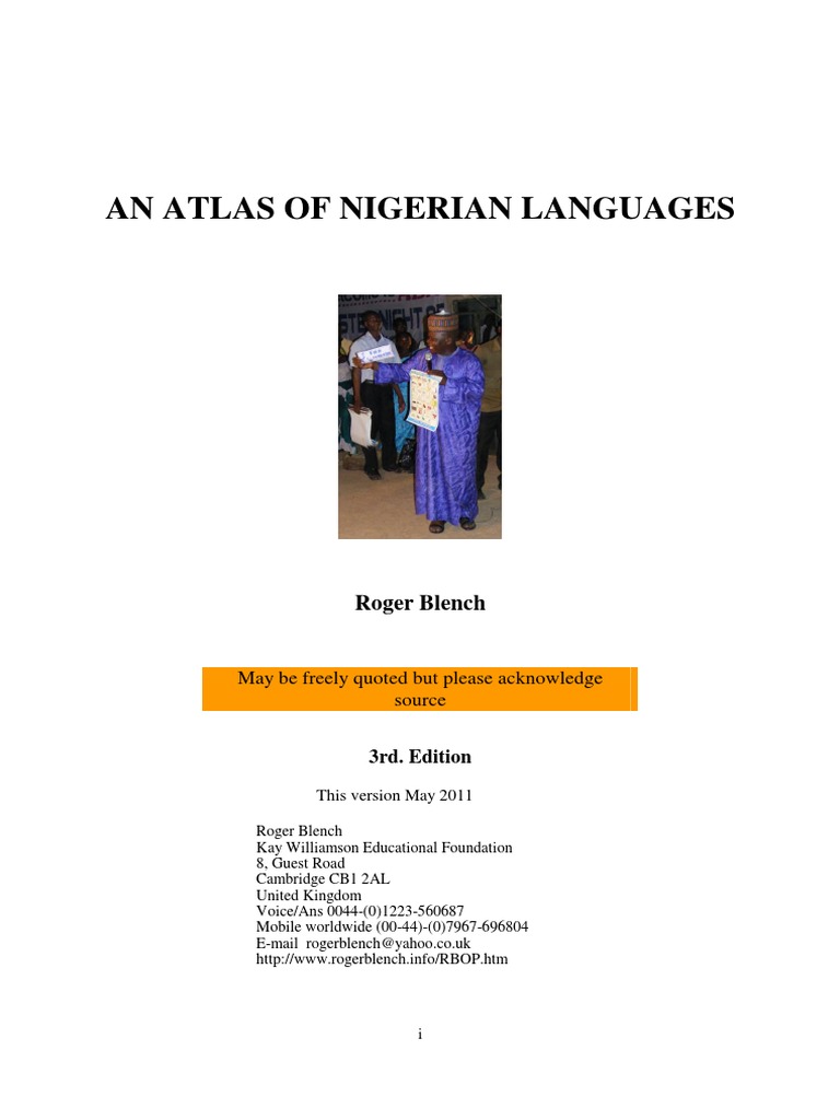 Atlas of Nigerian Languages | PDF | West Africa | Linguistics