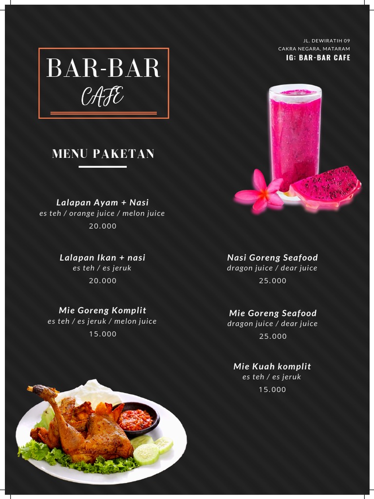 Bar-Bar: Menu Paketan | Download Free PDF | Convenience Food | Foods