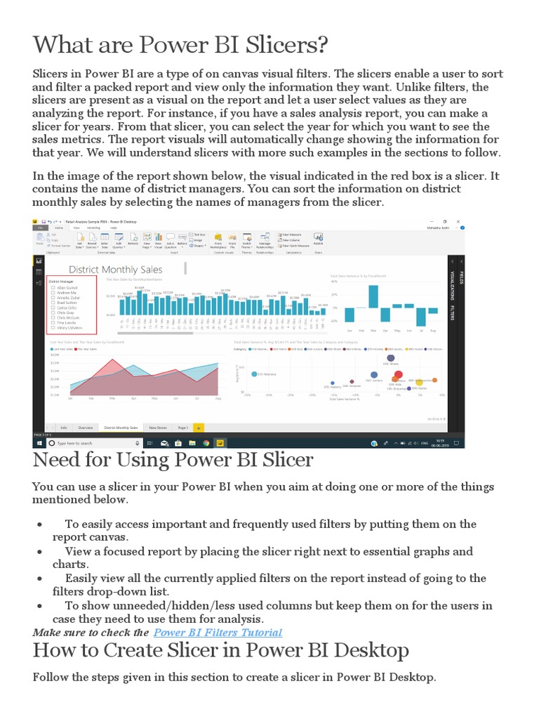 What Are Power BI Slicers | PDF | Cloud Computing | Performance Indicator