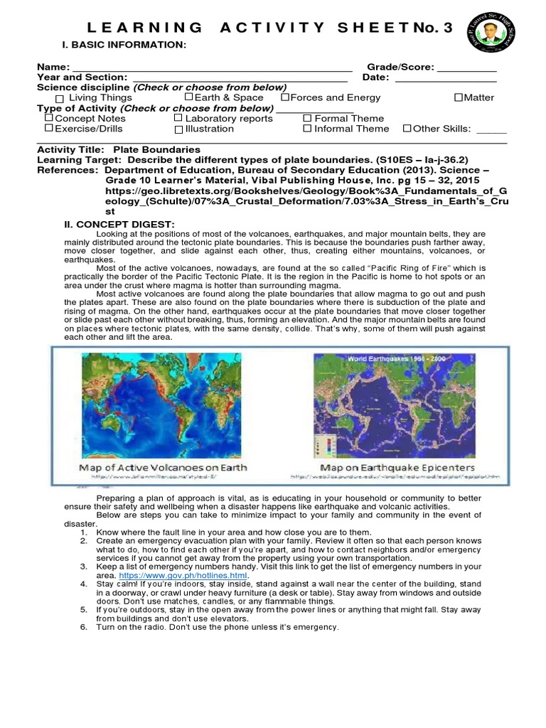 Earthquake and Volcano Safety Guide | PDF | Plate Tectonics | Volcano