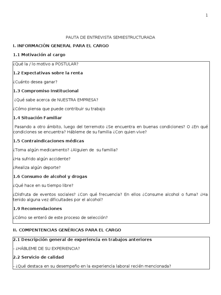 Entrevista Semiestructurada: Guía Completa | PDF | Sicología | Ciencias del comportamiento