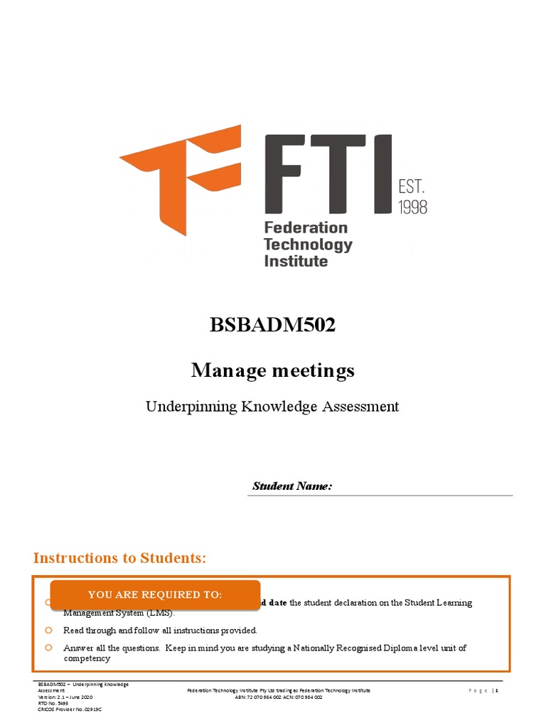 Underpinning Knowledge 2 | PDF | Plagiarism | Quorum