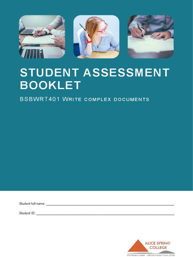 BSBWRT401 Student Assessment Booklet CBSA V1.0 ID 173704 | PDF ...
