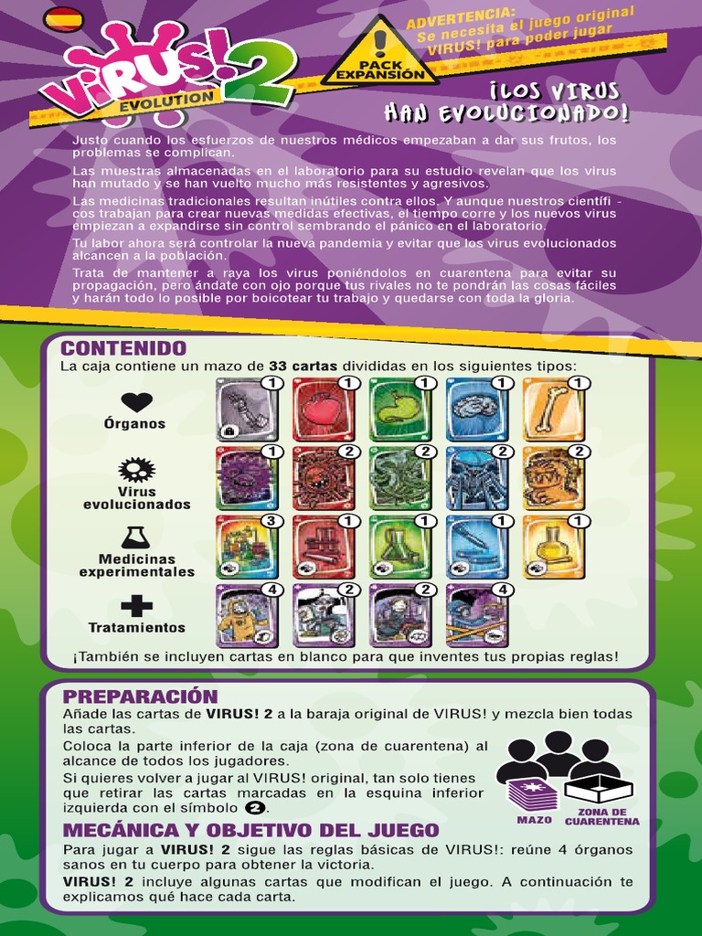 Virus 2 Evolution Reglas v2 (ES) (KTV) | PDF
