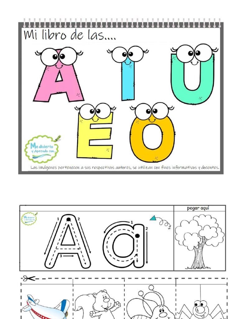 Mini Libro de Vocales | PDF