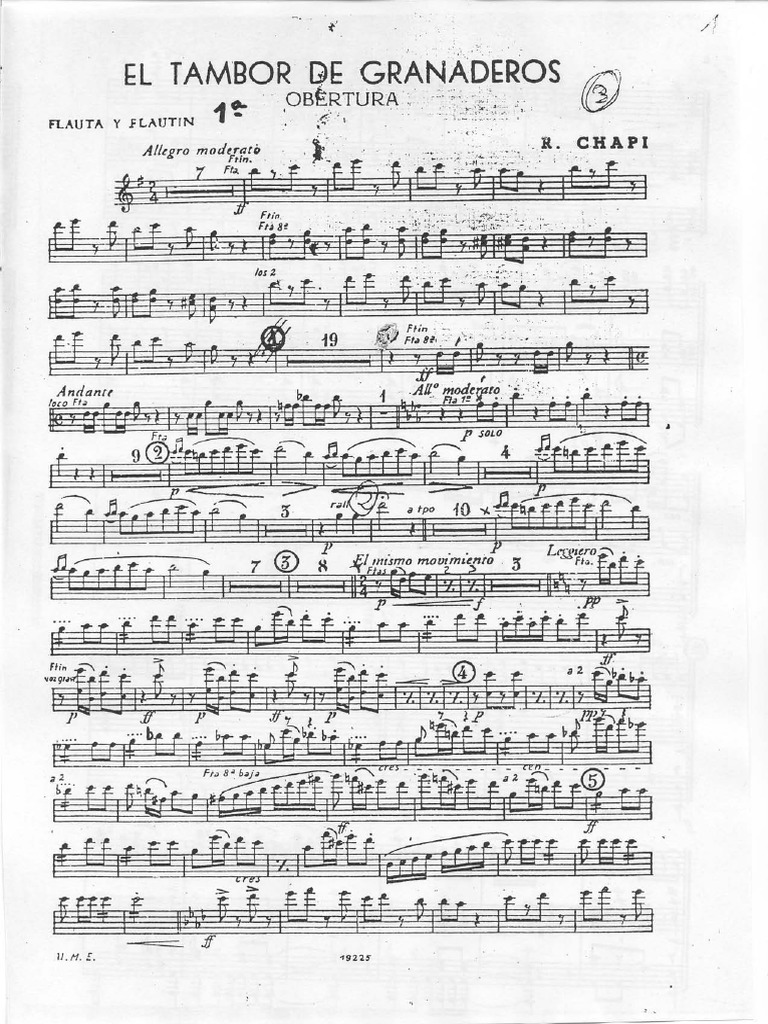 El Tambor de Granaderos Parts | PDF