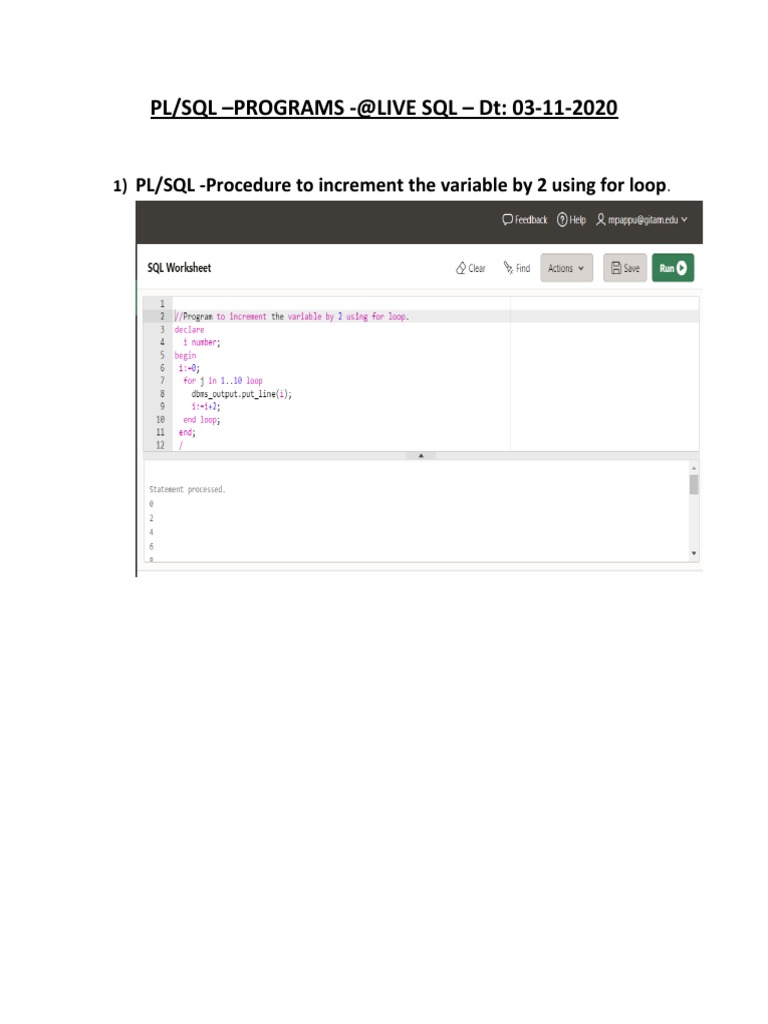 PLSQL, Triggers, Cursors | PDF | Computers