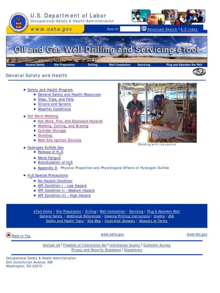 Oil and Gas General Safety Task | PDF | Occupational Safety And Health ...