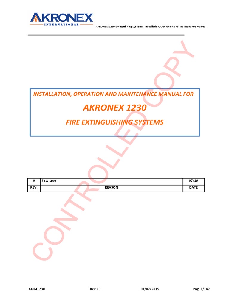 Akronex1230 Installation Manuals Axim1230 Manual Rev.00-Np | PDF ...