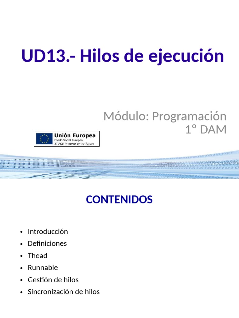 Tema13 - Hilos de Ejecución | PDF | Hilo (Computación) | Objeto (informática)
